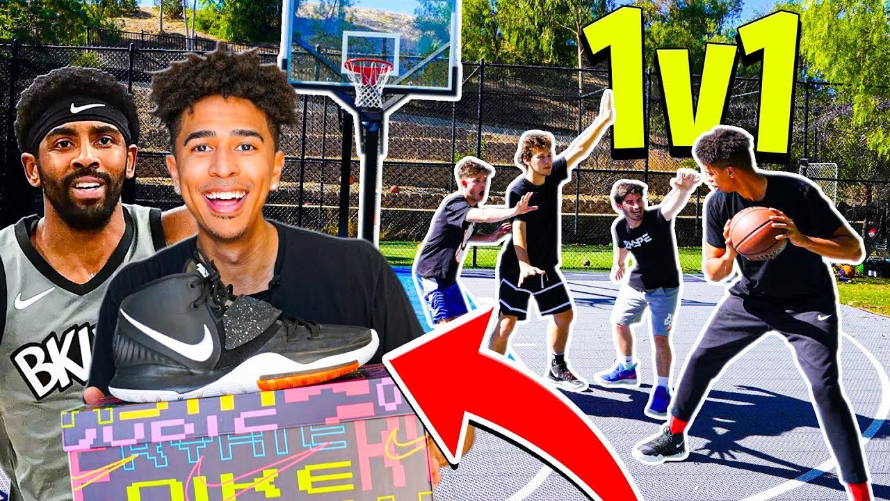 1vs1 KING OF THE COURT BASKETBALL ft. 2HYPE HOUSE - NEW Kyrie 6s! - YouTube