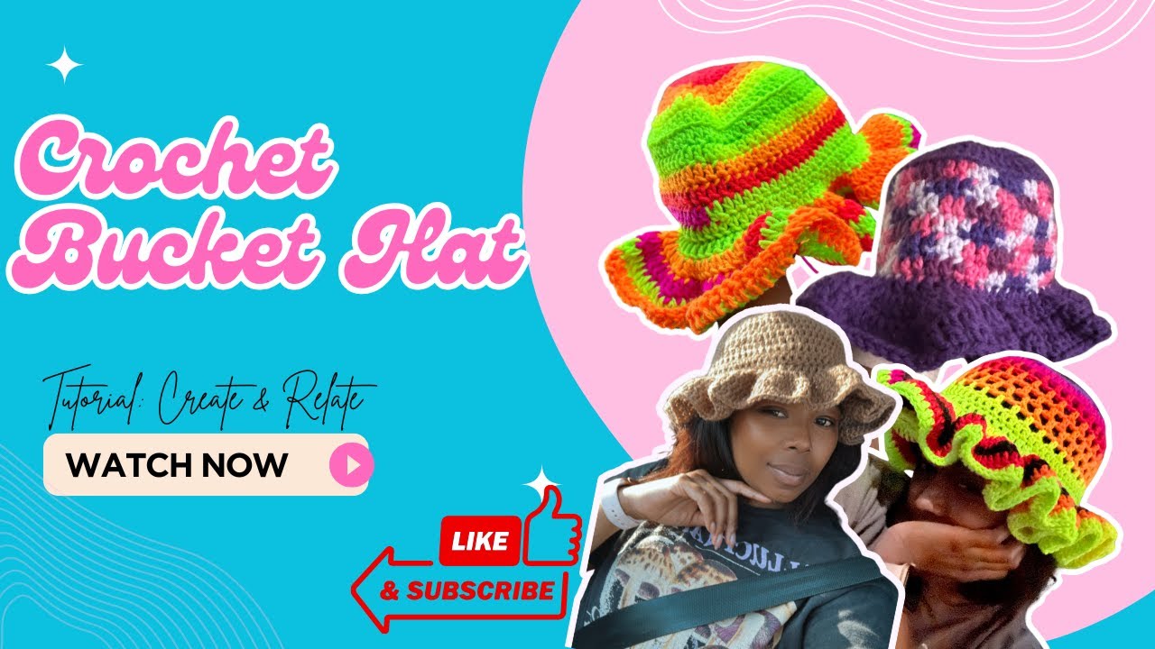 How to: Crochet Wavy Bucket Hat | Simple & Easy | Beginner Friendly ...