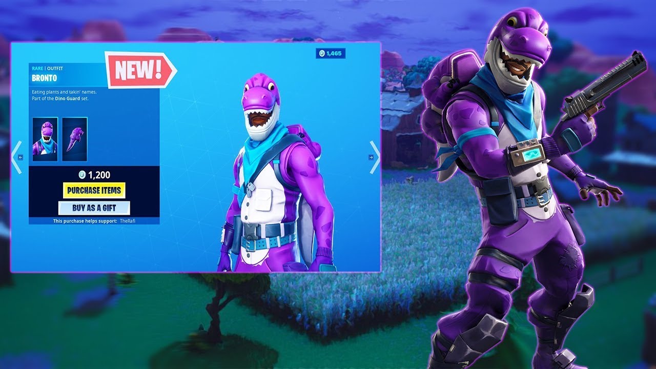 NEW Bronto Skin in Fortnite.... (New Favorite Skin in Season 10 ...
