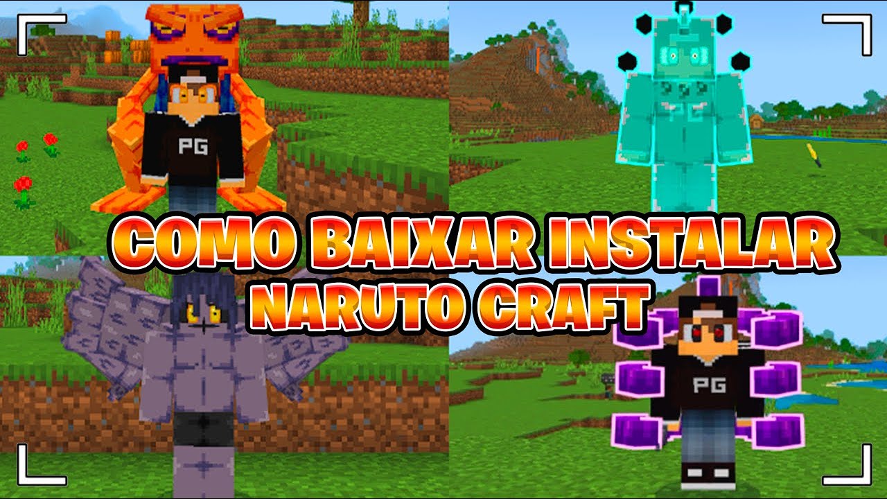 COMO BAIXAR E INSTALAR ADDON NARUTO CRAFT NO MINECRAFT PE NO CELULAR !! - YouTube