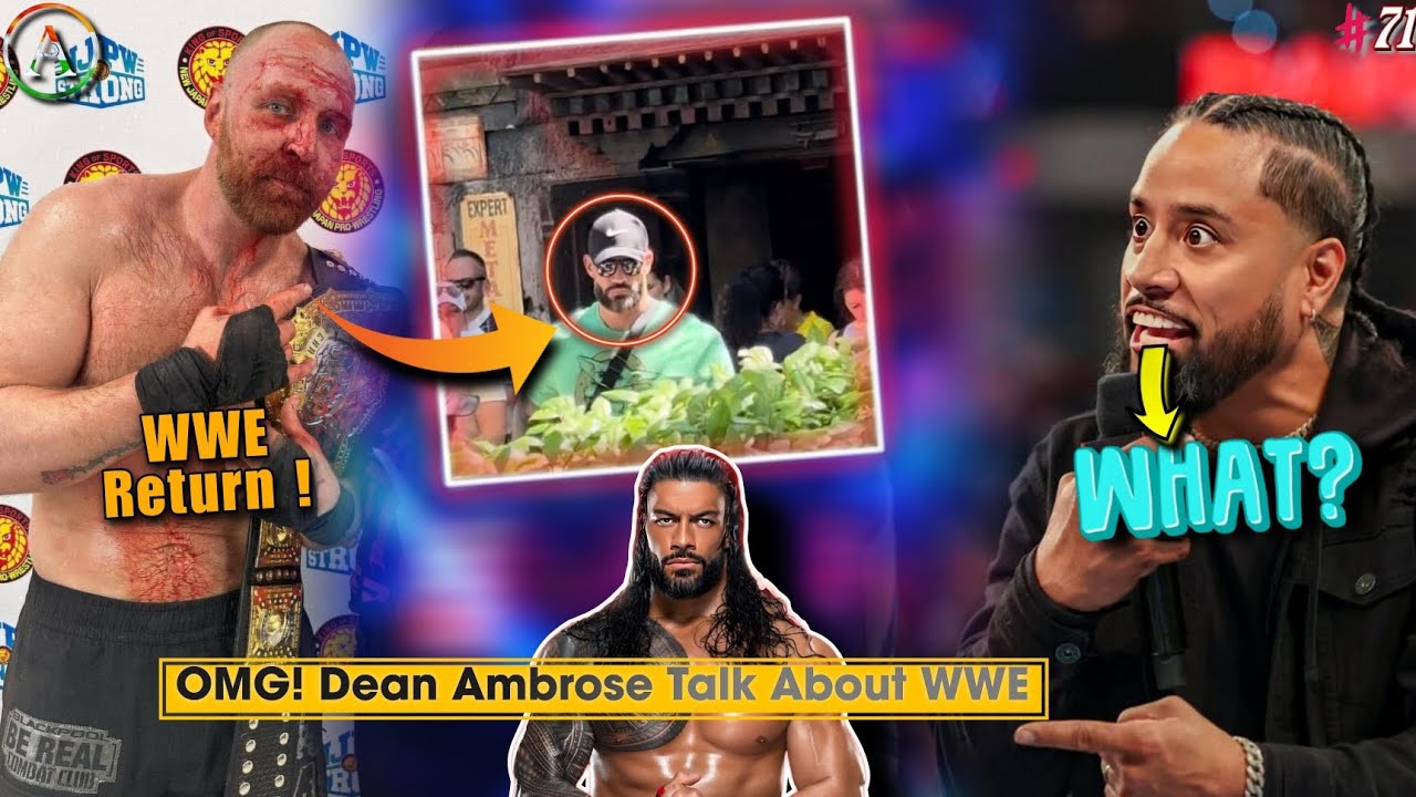 "ROMAN WOW🤩" Dean Ambrose WWE Returns, Jimmy Uso Injured, Wrestle Masti ...
