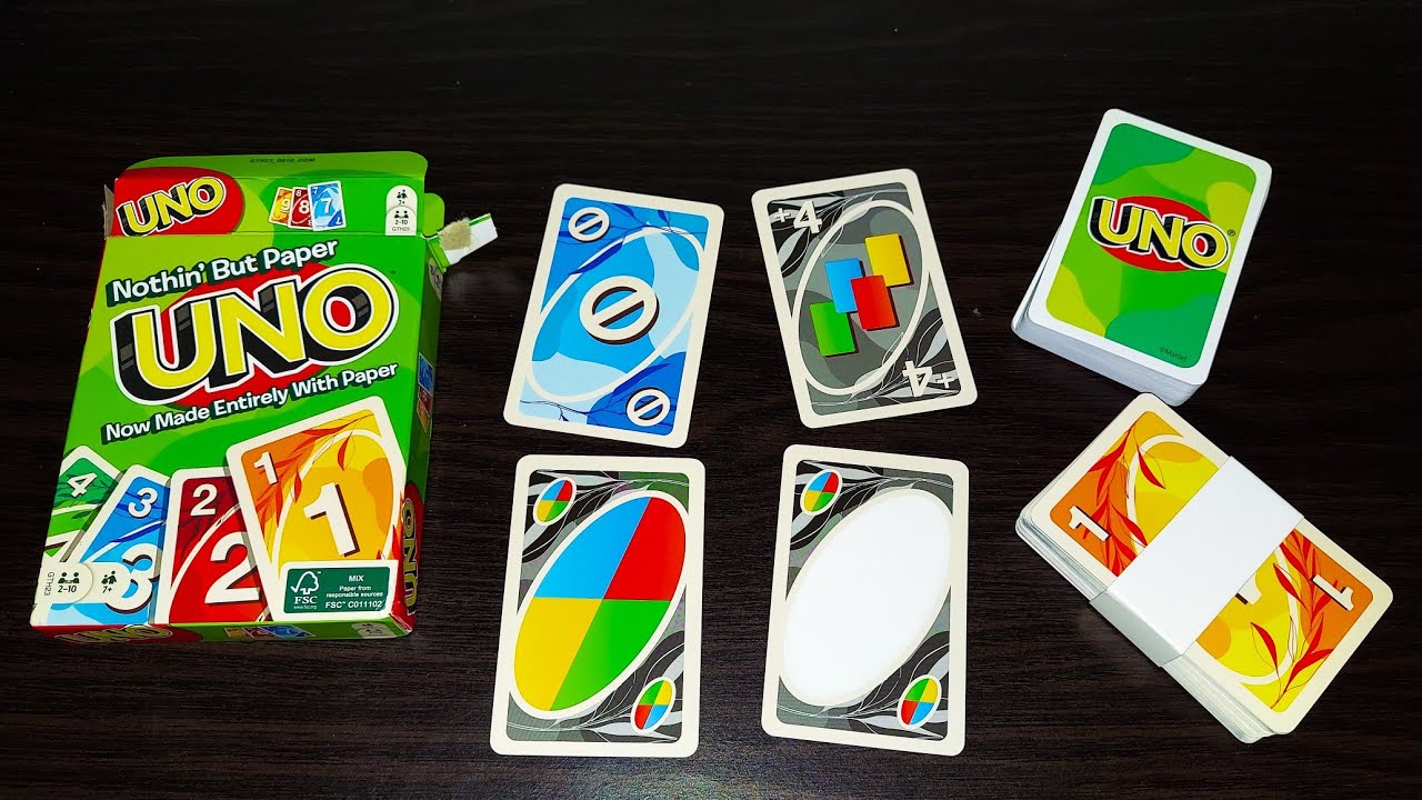 UNO Nothin' But Paper Unboxing - YouTube