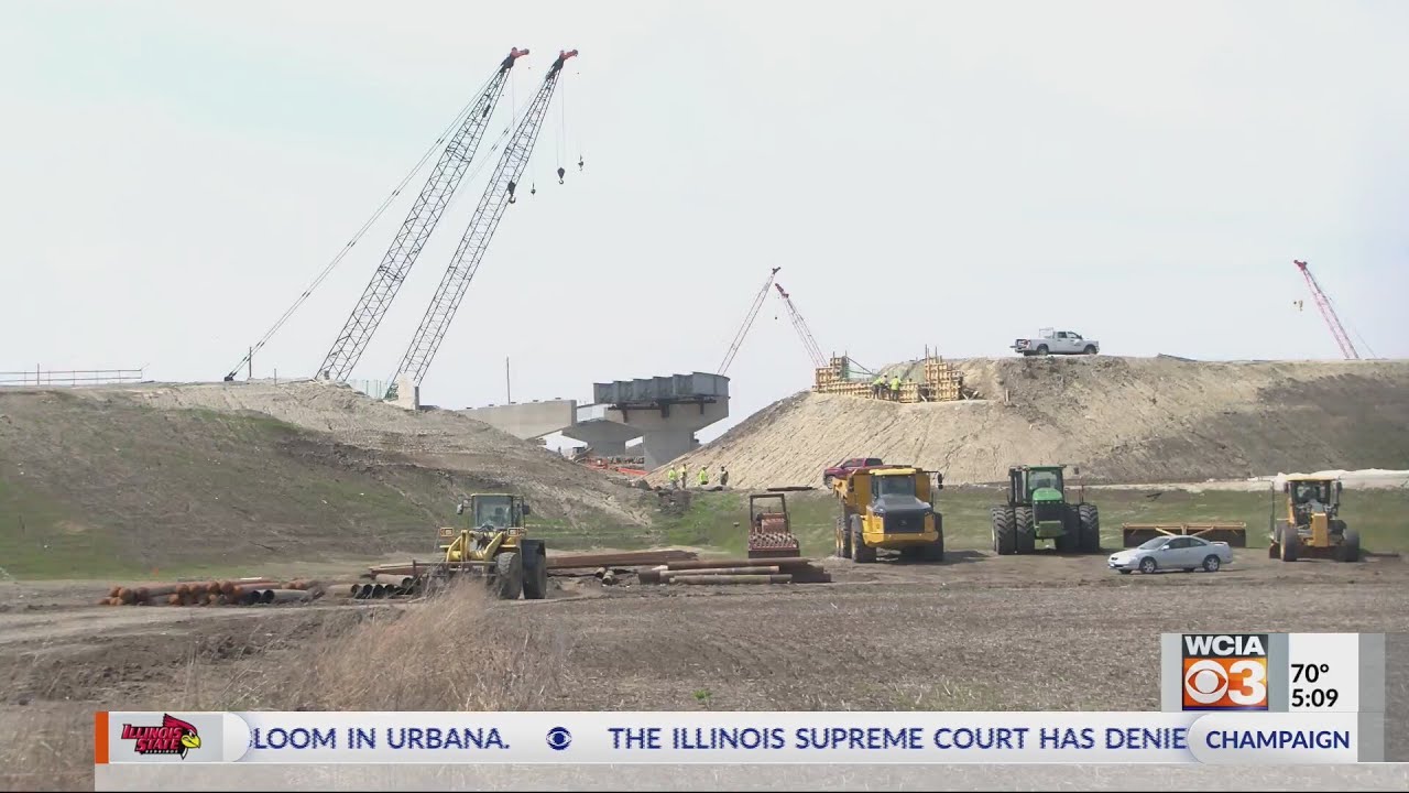 Construction starting on lane expansion at I-57/I-74 interchange - YouTube