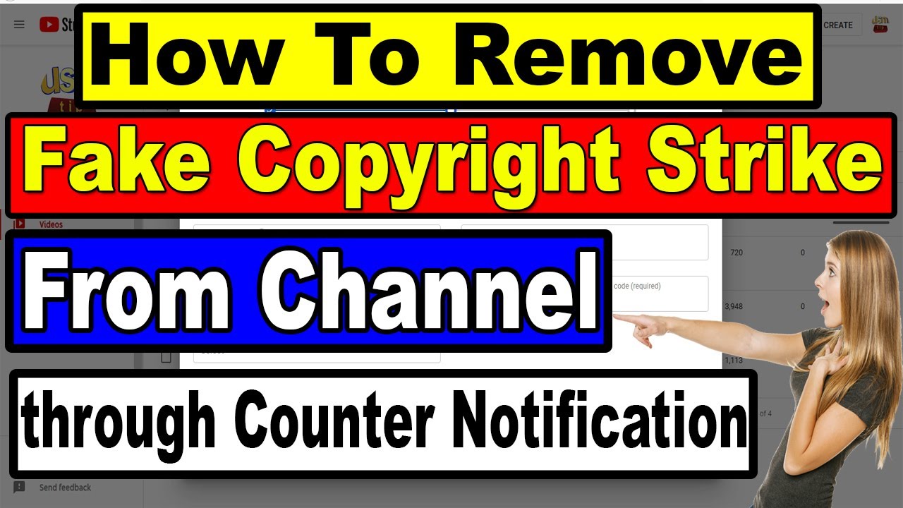 #Counter Notification How To Remove #Copyright #Strike From Channel ...