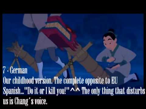 Personal ranking - Mulan - I´ll make a man out of you - YouTube
