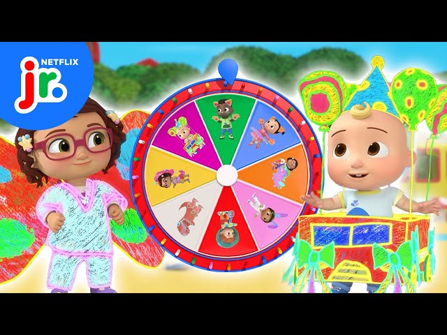 JJ's Mystery Wheel of Imagination Time! 💫 CoComelon Lane | Netflix Jr ...