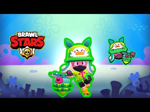 brawl stars atraco con nuevo skins de jacky sepia como splatoon - YouTube