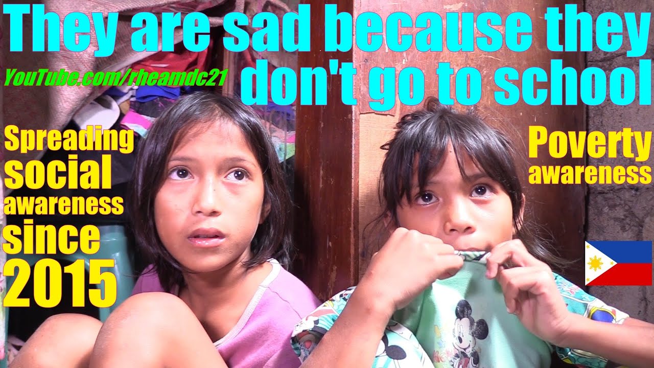 These Filipino Children are Sad Because They Don't Go to School. Deep ...