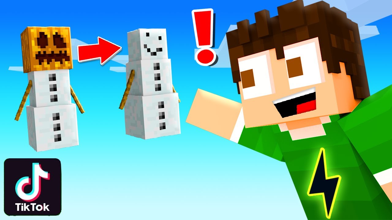 TESTEI OS MELHORES TIKTOKS DE MINECRAFT !! - Minecraft TikTok #08 - YouTube