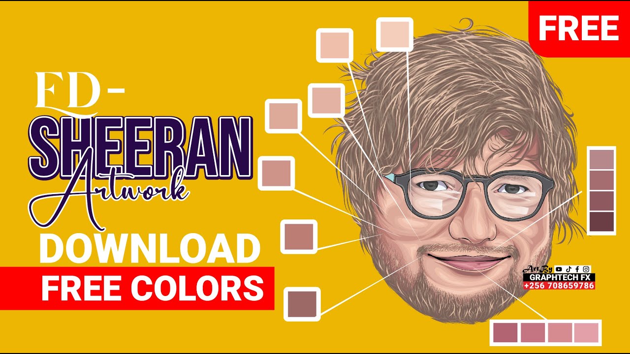 Ed Sheeran Speed Art + FREE Color Palette for Artists! | Adobe ...