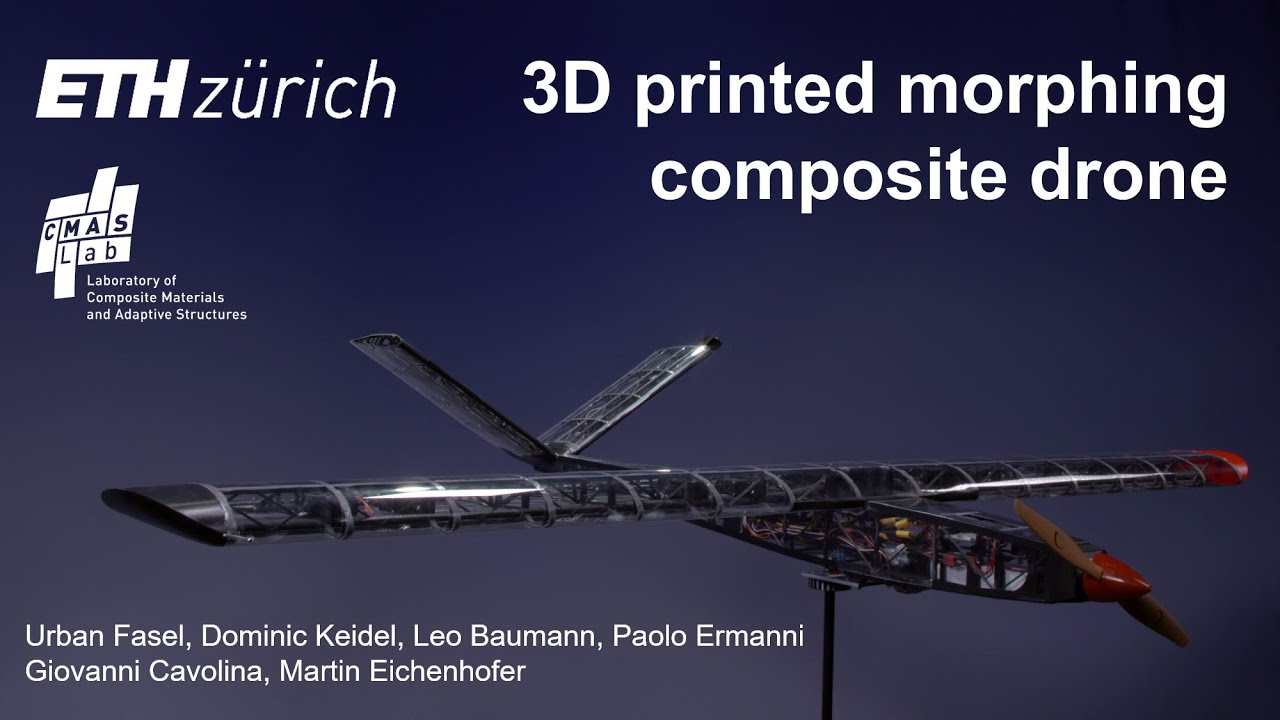 3D printed morphing composite drone - YouTube