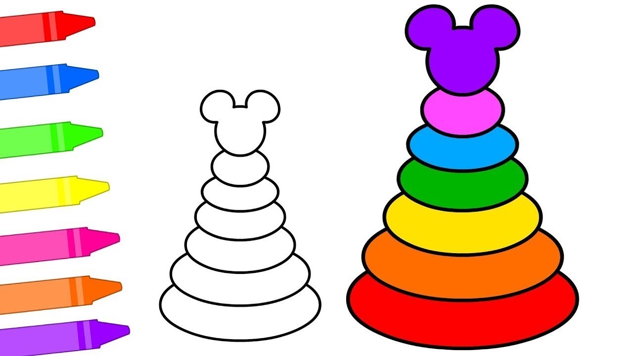 How to draw ring toss game for kids | ring toss | indoor game for kids ...