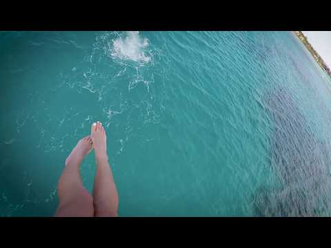 Anastasia Ivleeva feet dangling in the air