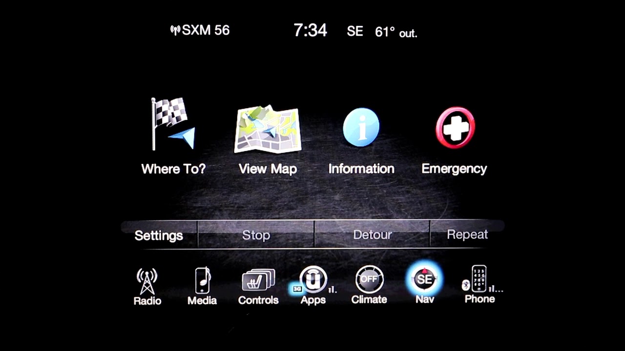 2017 Uconnect RAM 8.4AN GPS Navigation Map Update Review - YouTube