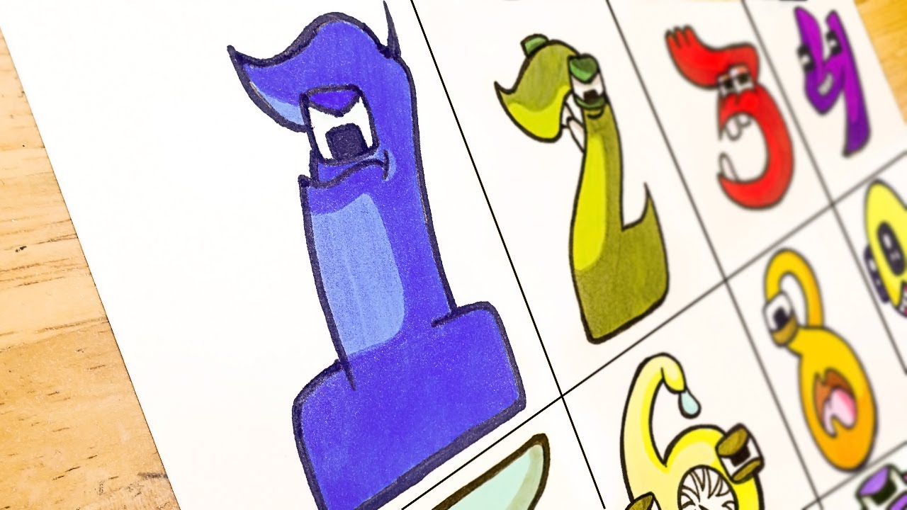 [Drawing] Number Lore [1-9] All Numbers Concept Art / New Alphabet Lore ...