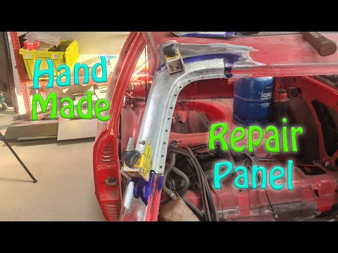 Mk4 Escort A-Pillar to Roof Repair | Panel Making | Metal Shaping - YouTube