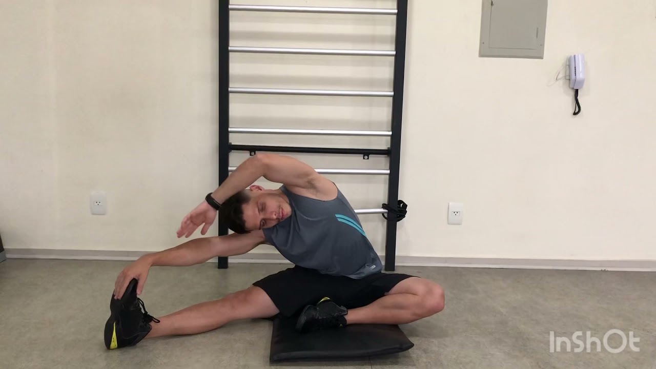Flexão de tronco lateral sentado - YouTube
