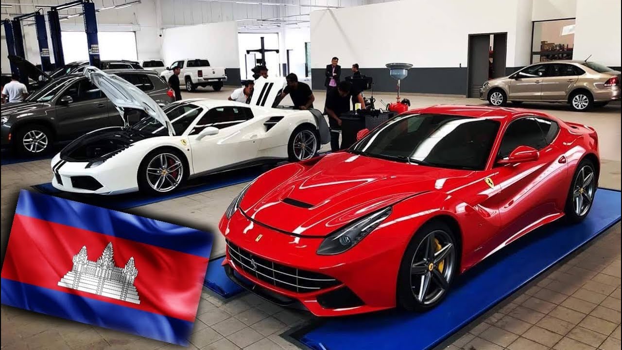 All FERRARI in CAMBODIA 🇰🇭 - YouTube