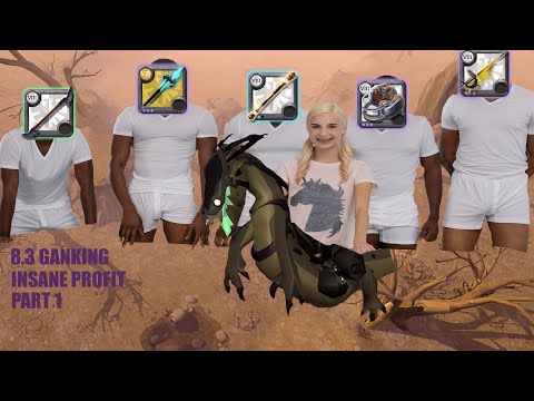 Albion Online | GANKING IN 8.3 | SMALL SCALE | INSANE PROFITS