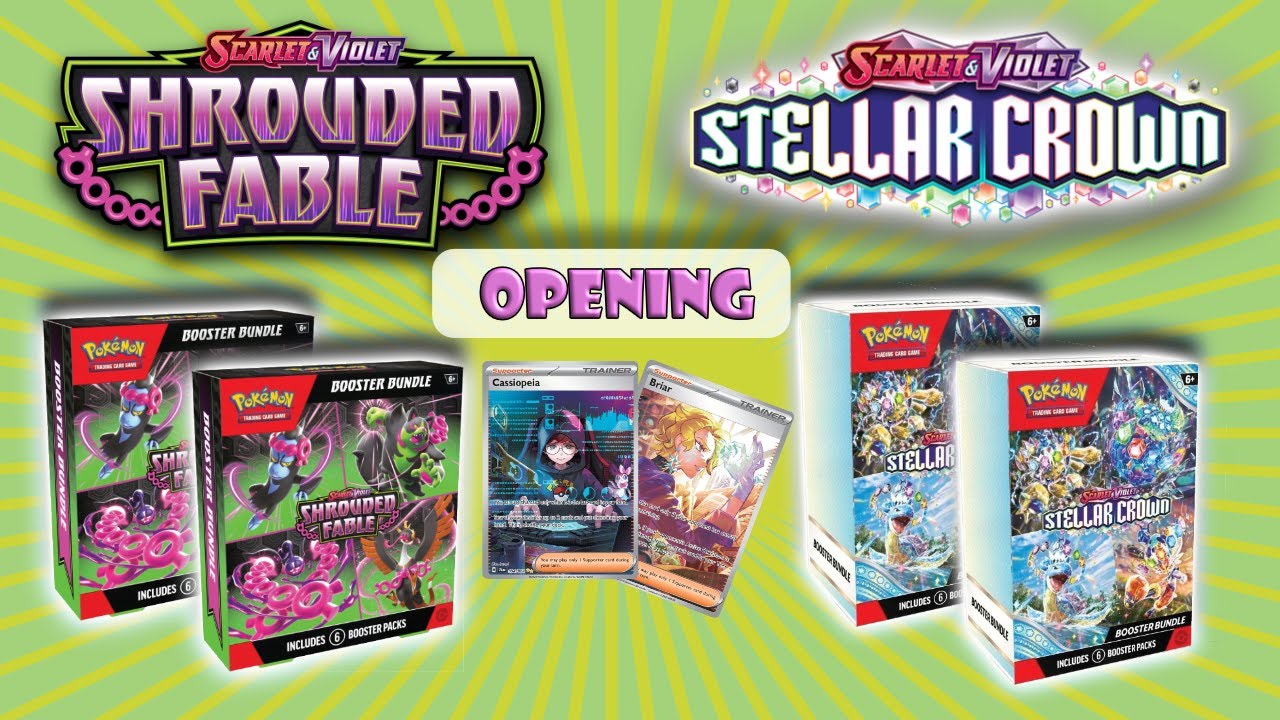 Epic Pulls! Shrouded Fable & Stellar Crown Booster Bundle - YouTube