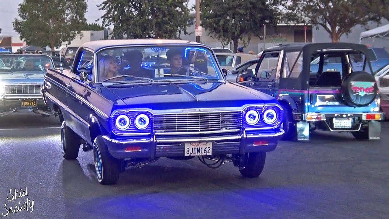 Lowrider Cruise at Sunset in Santa Ana California! - YouTube