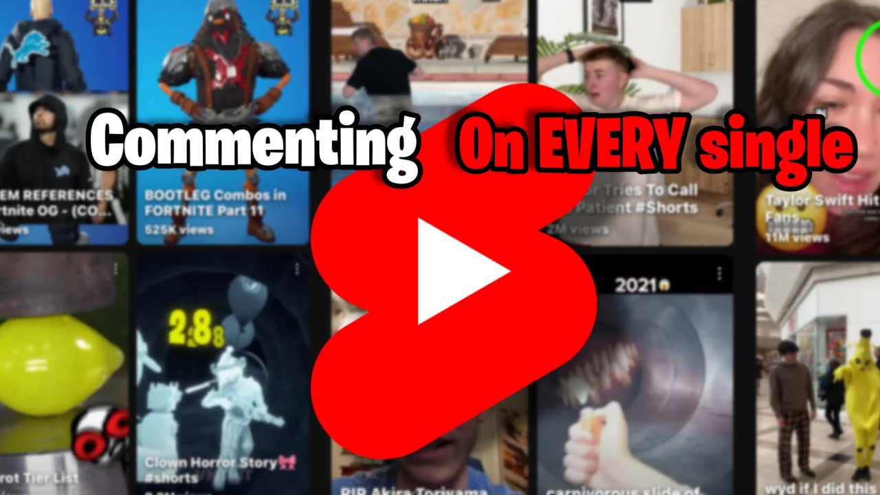 Commenting on EVERY SINGLE YouTube Short I See… - YouTube