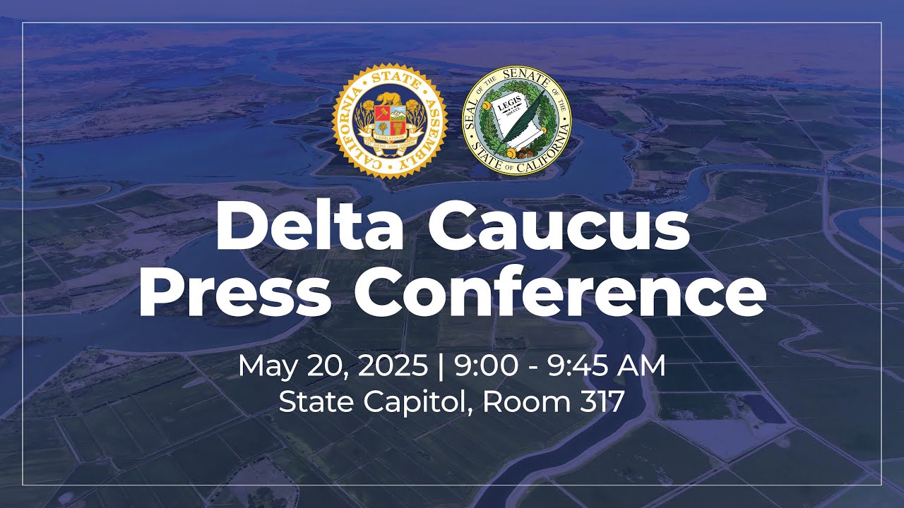 LIVE: Delta Caucus Opposes Governor’s Delta Tunnel Proposal - YouTube