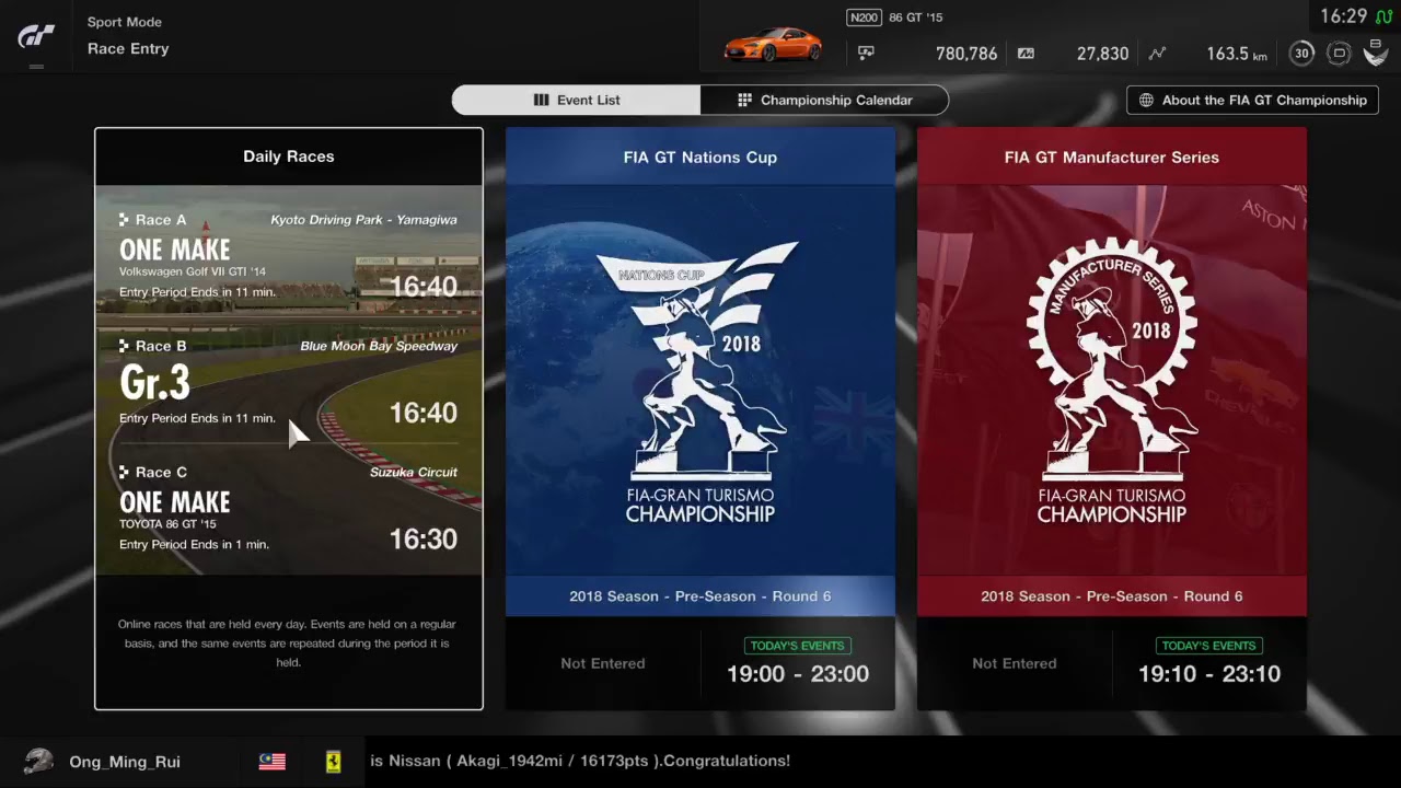 Ong_Ming_Rui's Live PS4 Broadcast: GT Sports - YouTube