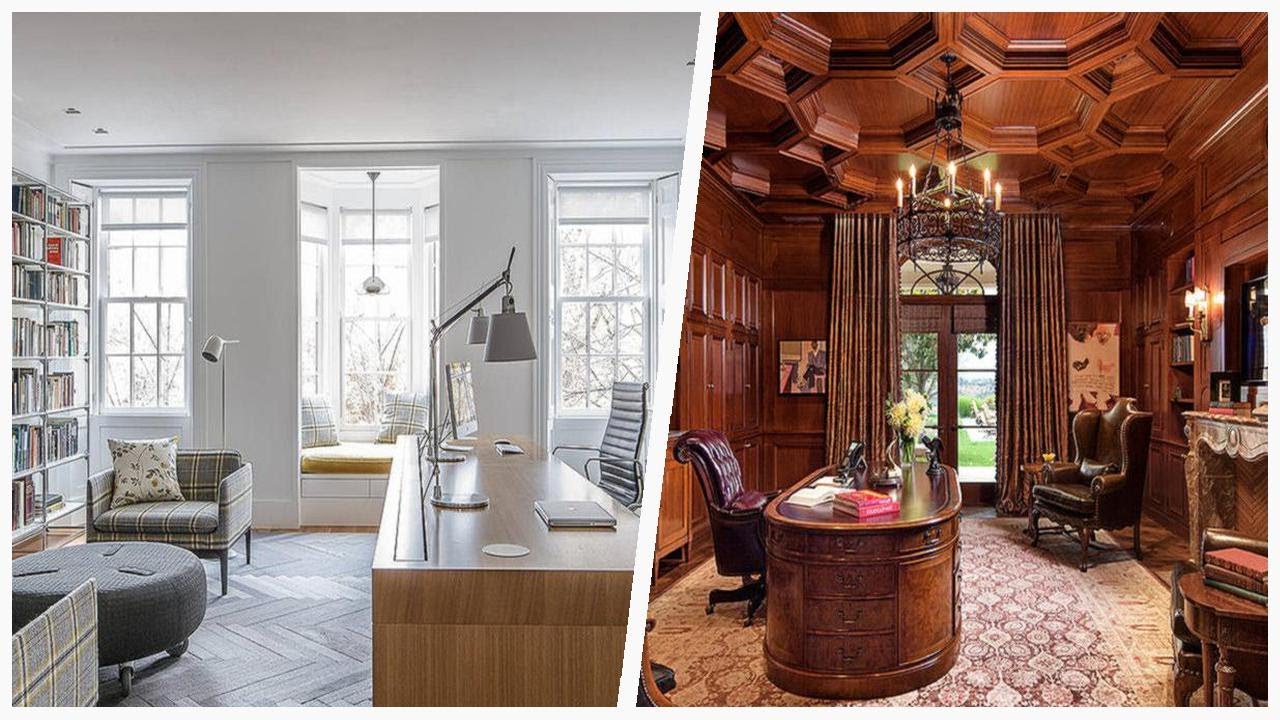 75 Study Room With A Standard Fireplace Design Ideas You'll Love 🏡 ...