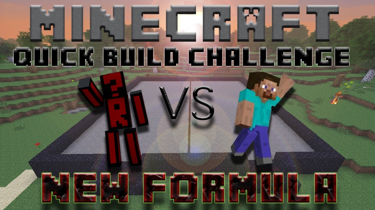 Minecraft Quick Build Challenge - New Formula! - YouTube