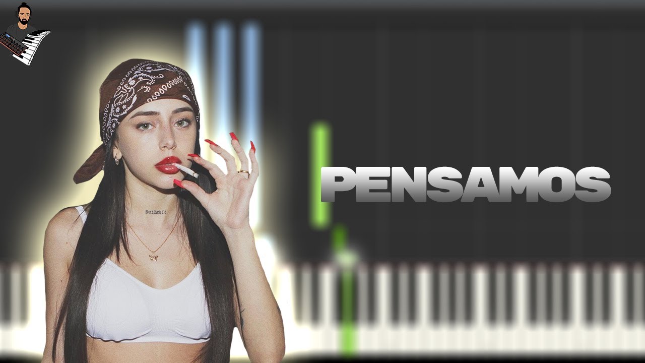 Nicki Nicole, Mon Laferte - Pensamos | Instrumental Piano Tutorial ...