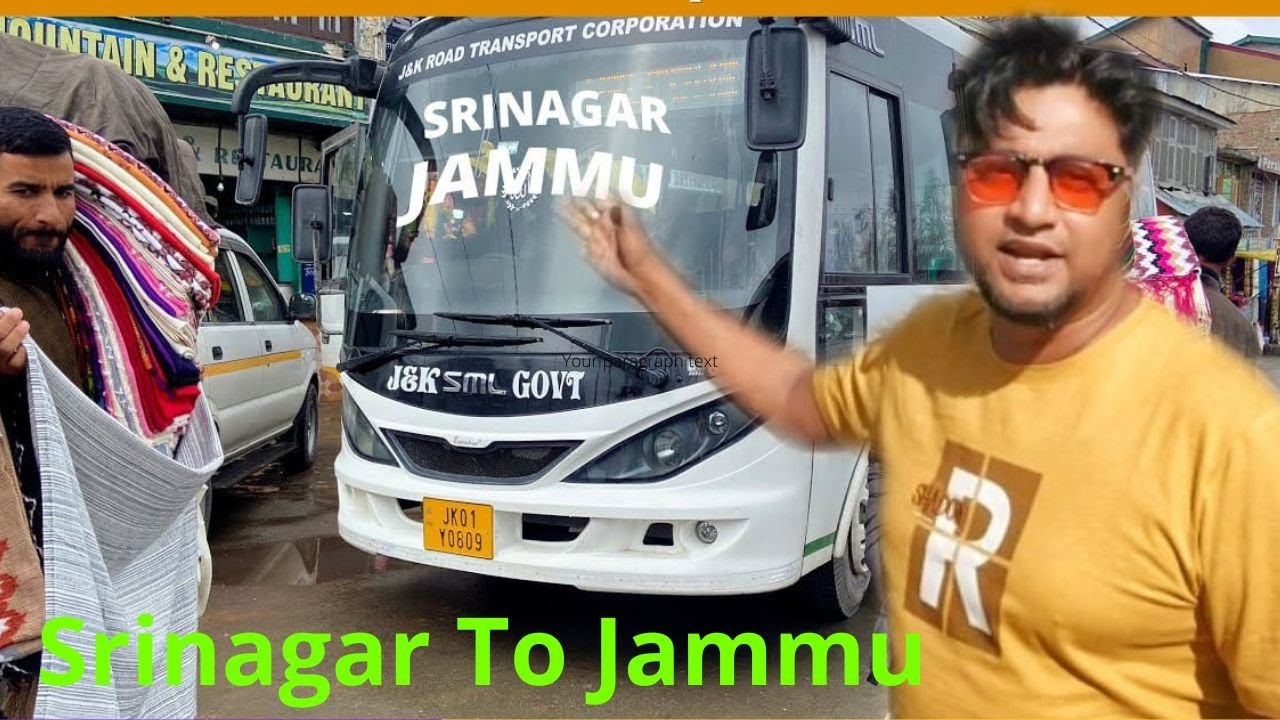 Srinagar To Jammu In New JKRTC Bus Journey | Crossing Newly Inaugurated ...