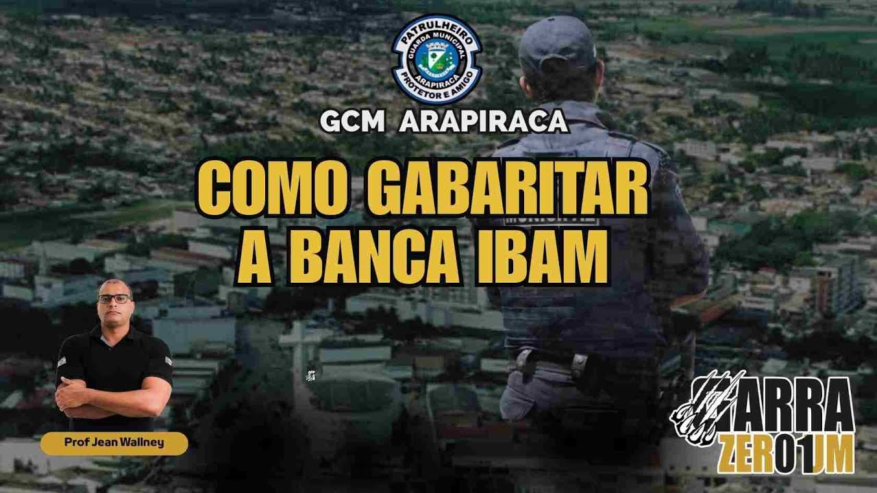 COMO GABARITAR A BANCA IBAM - GCM ARAPIRACA 2025 - YouTube
