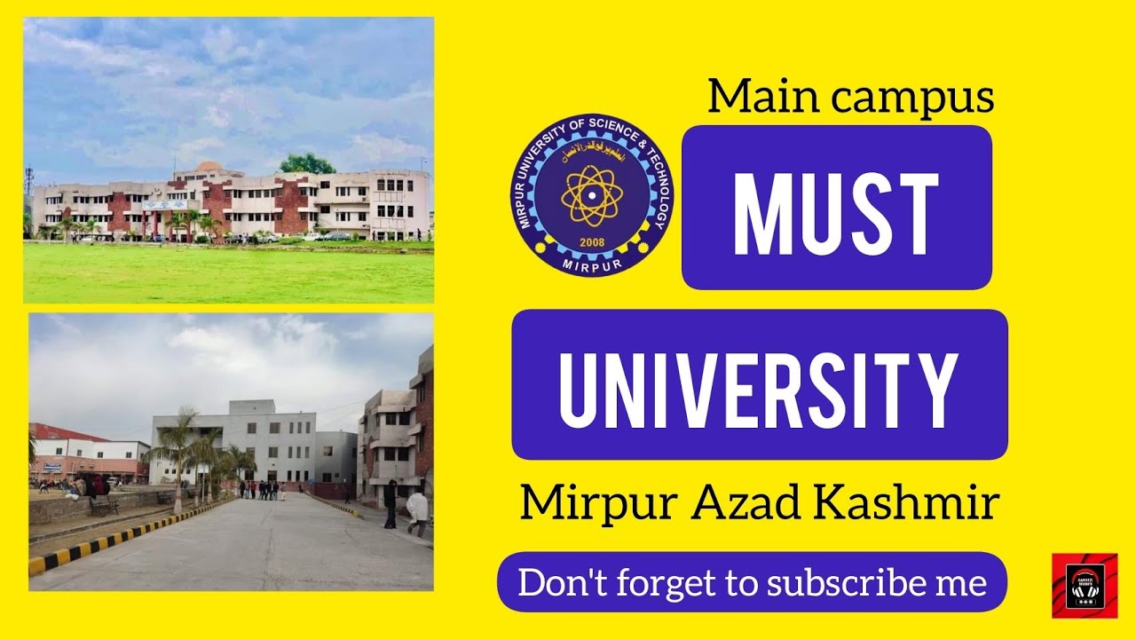 MUST University|| Mirpur Azad Kashmir || CSIT department of MUST - YouTube