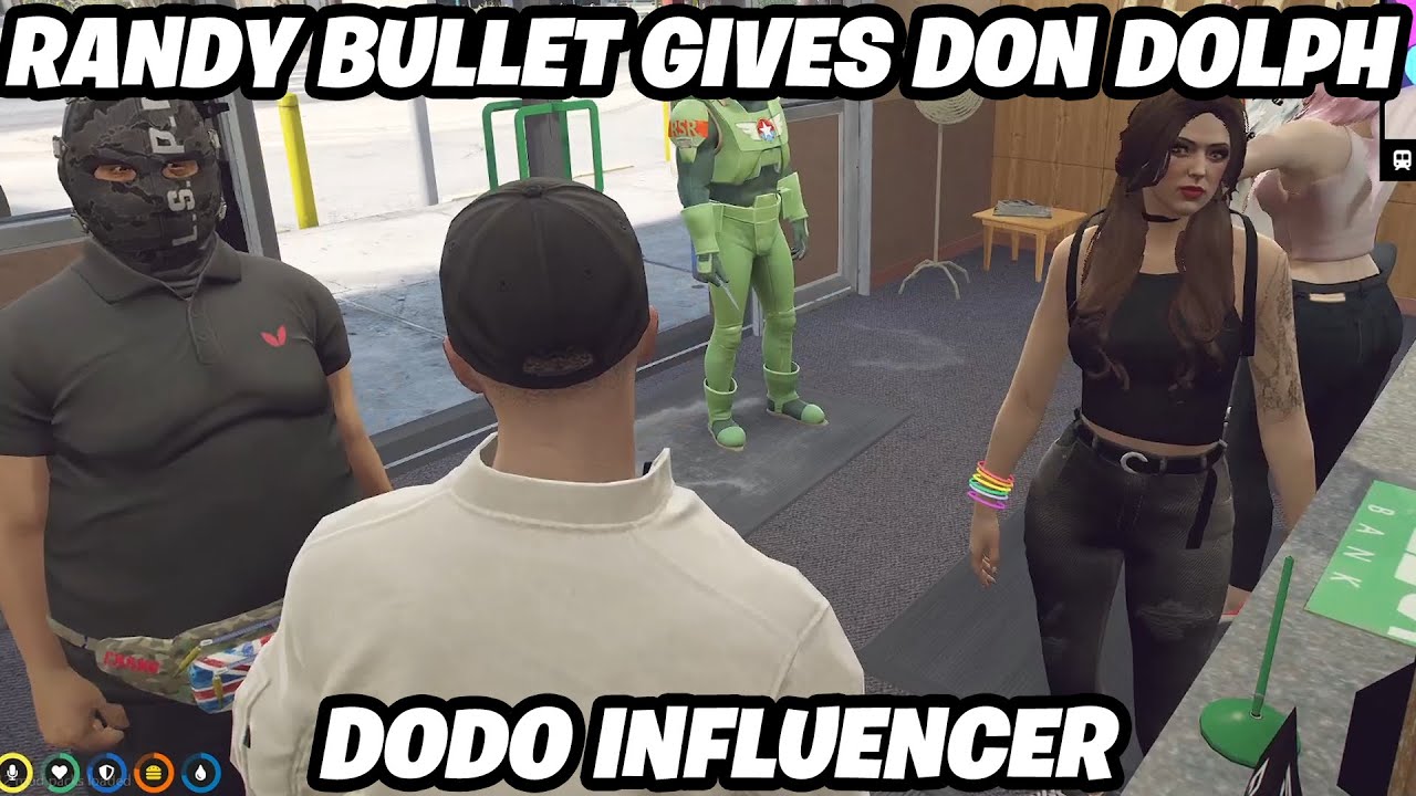 Randy Bullet Gives Don Dolph Dodo Influencer - GTA RP NoPixel - YouTube