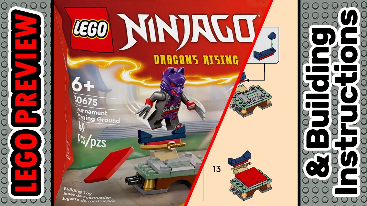 PREVIEW: 30675, LEGO Ninjago, Tournament Training Ground & Building ...