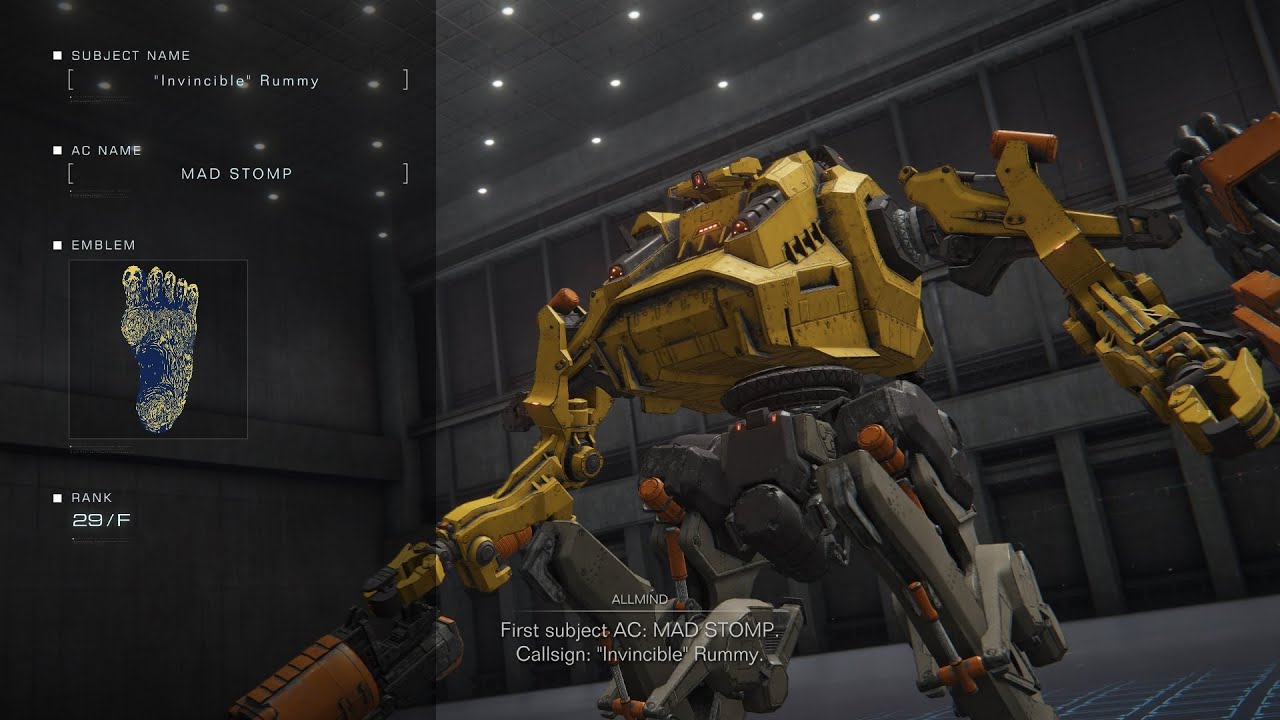 Armored Core 6 - Arena 29F - Invincible Rummy | PlayerOne - YouTube