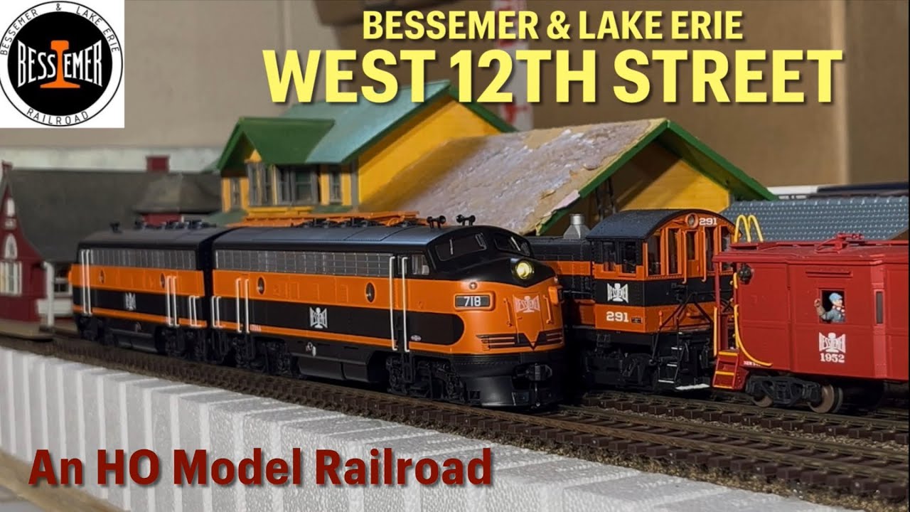 HO Scale : B&LE West 12th Street Model Railroad Layout (Bessemer & Lake ...