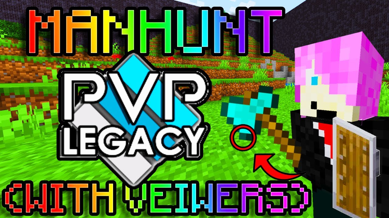 Minecraft Manhunt On PvP Legacy With Viewers! (Mismatch Mode) v4 - YouTube