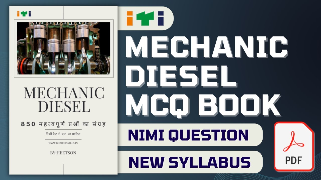 ITI Diesel Mechanic Objective Book | CTS mechanic diesel NIMI Question ...