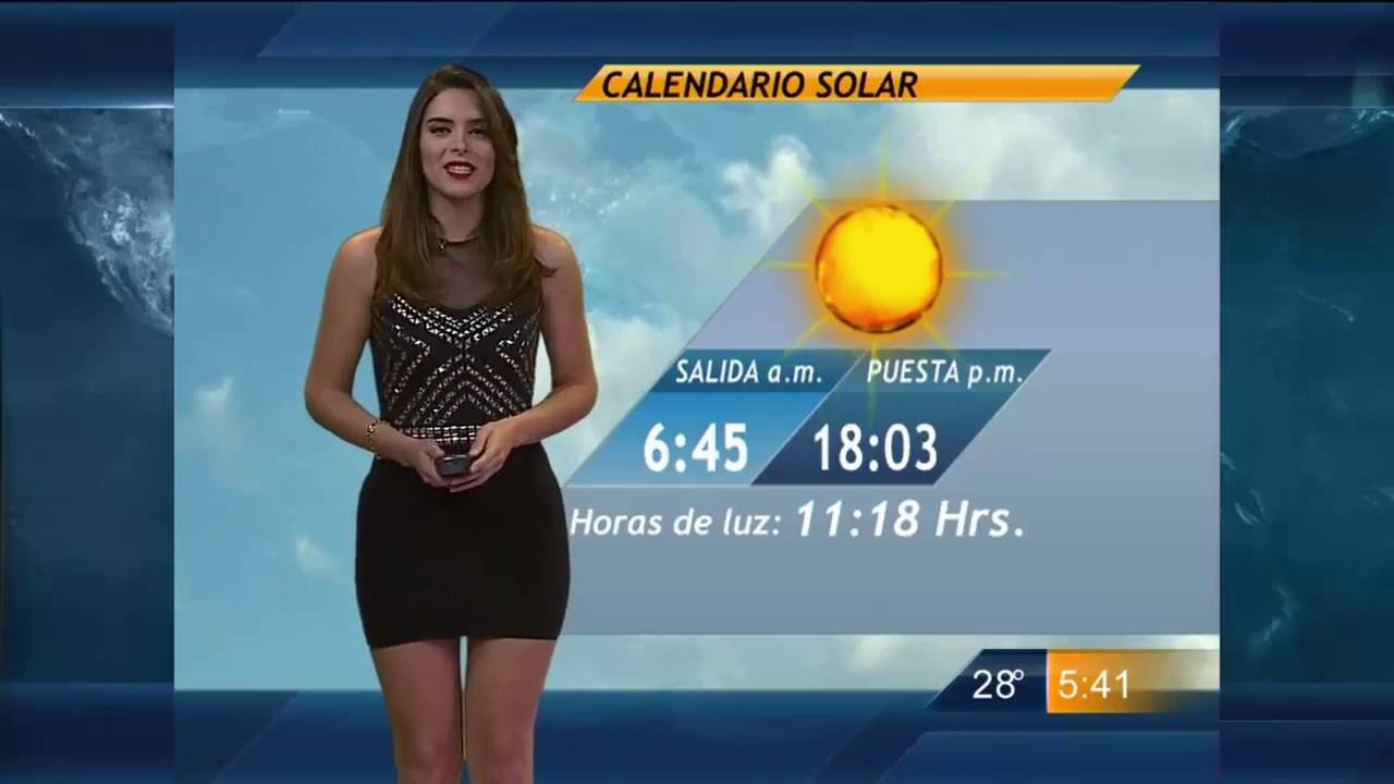 Weather Girl Flaunts Her Fab figure in Stylish Lace Mini Dress - YouTube