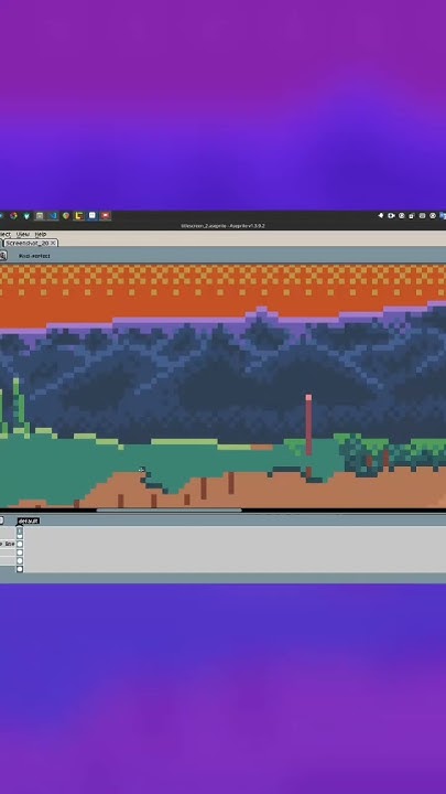 making a title screen for my indie game #gamedev #indiegame #pixelart #raylib #aseprite - YouTube