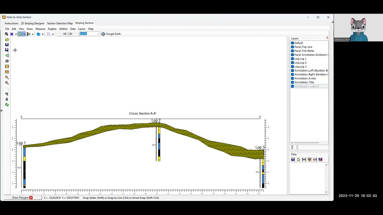 CROSS SECTION MANUAL - #rockworks - YouTube