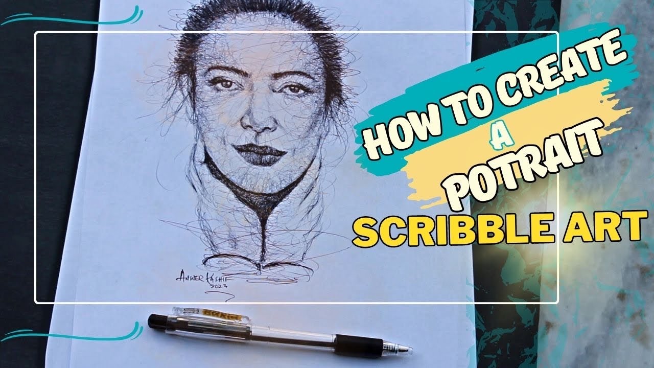 How to create a Portrait Sketch through Scribble Art | The Circuit Live ...