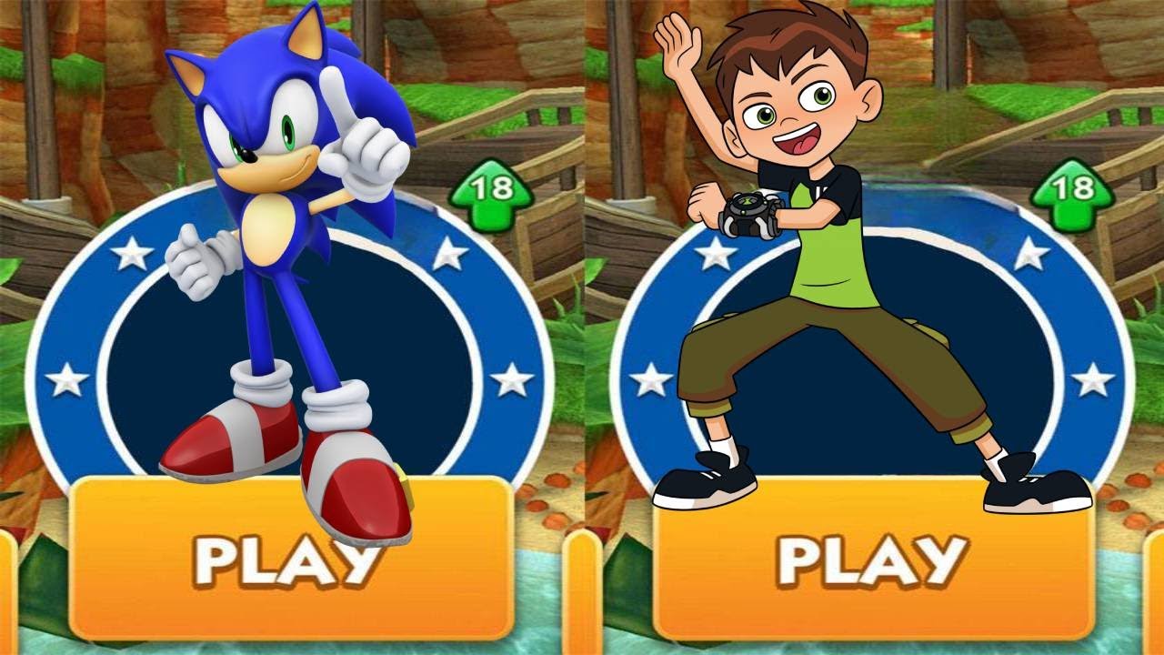 Sonic Dash - Sonic vs Ben 10 Jungle Run vs Zazz Eggman Android Gameplay ...