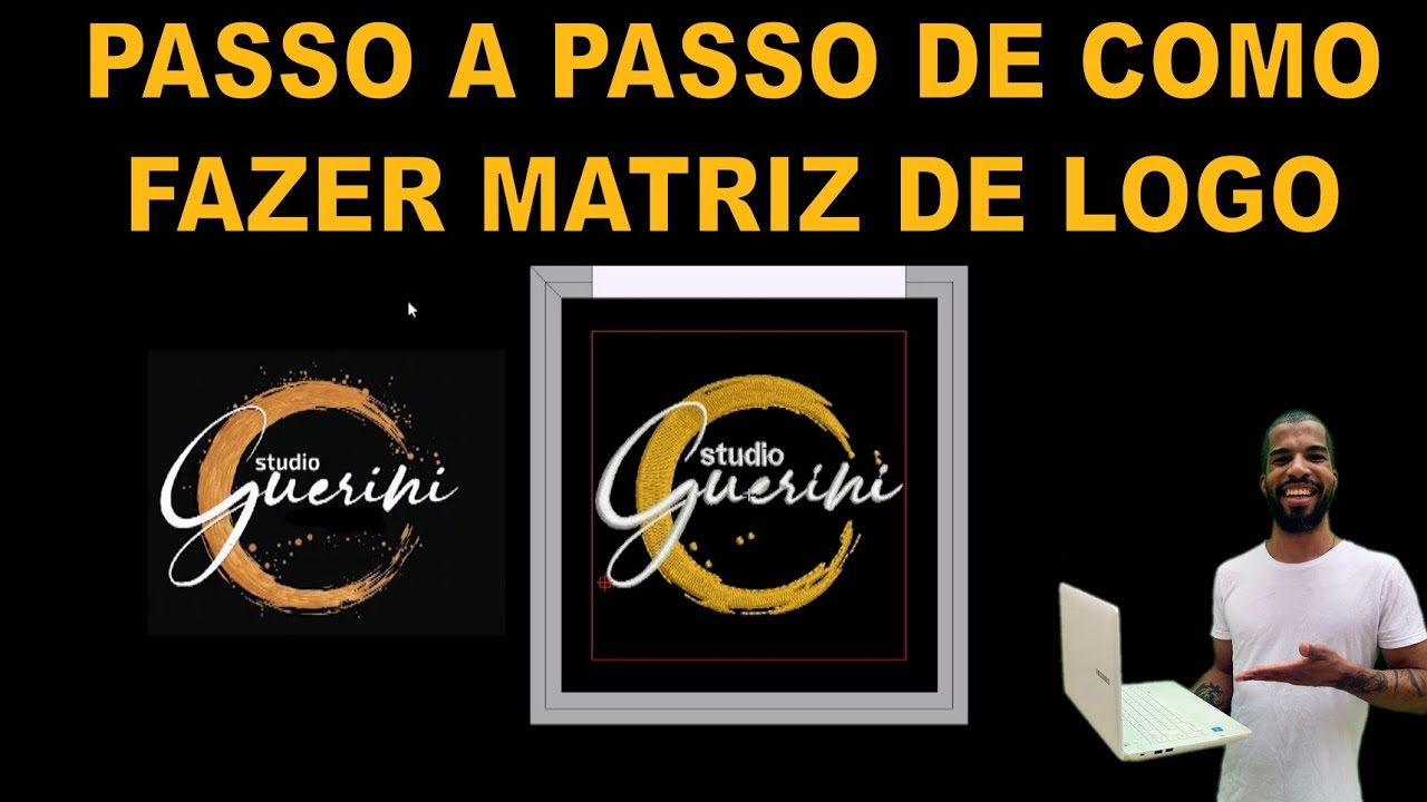 Como fazer matriz de logo no Wilcom - YouTube