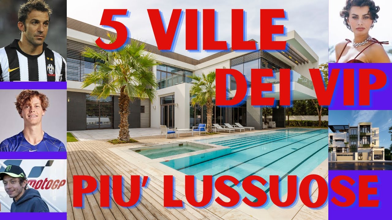 5 CASE DI LUSSO DEI VIP FAMOSI - YouTube
