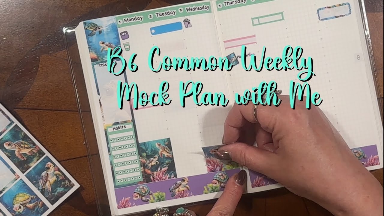 B6 Common Weekly Mock Plan with Me - YouTube