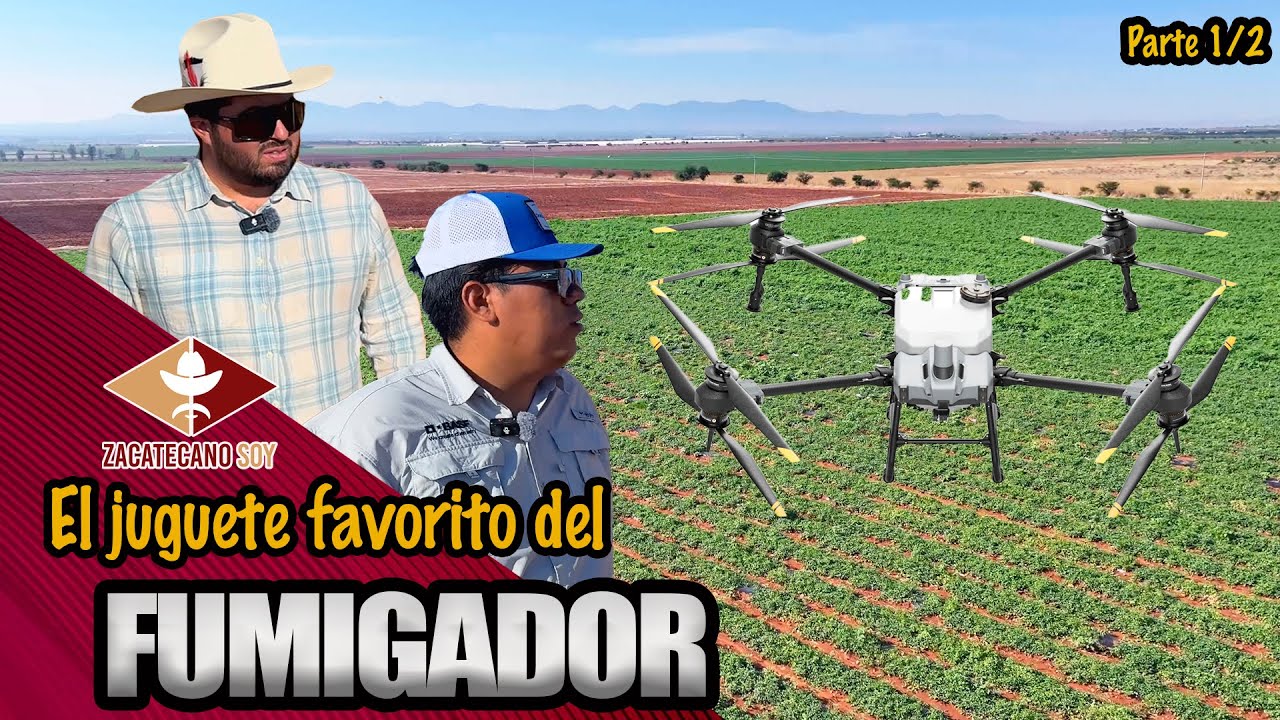 LO FÁCIL QUE ES FUMIGAR CON DRON para el agricultor - YouTube