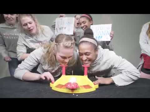 SUU Women's Basketball Pie Face Showdown - YouTube
